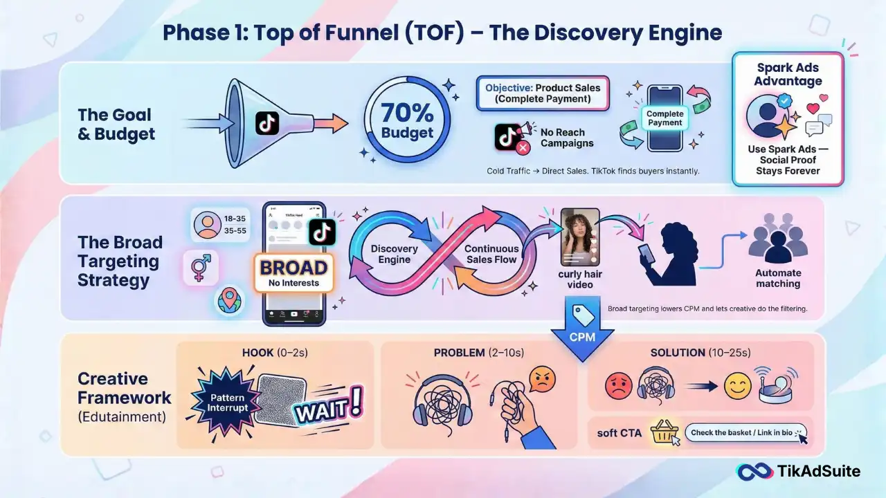 TikTok Ads Funnel for eCommerce in 2026: TOFU, MOFU, BOFU & Retention ...